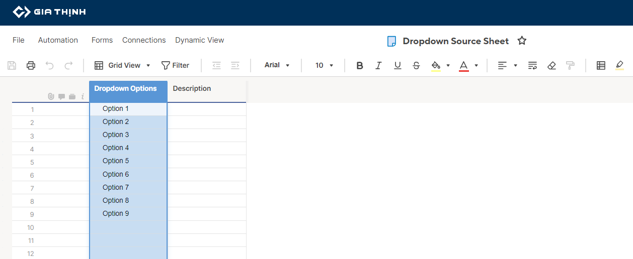 SmartDropdown for Smartsheet – Real Time Dynamic Dropdowns