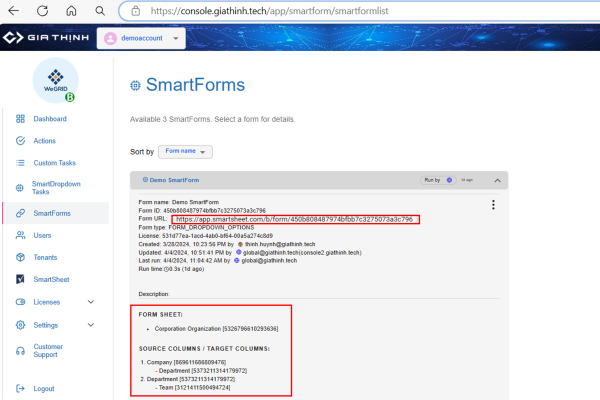 SmartForm for Smartsheet - Real Time Cascading Dropdowns